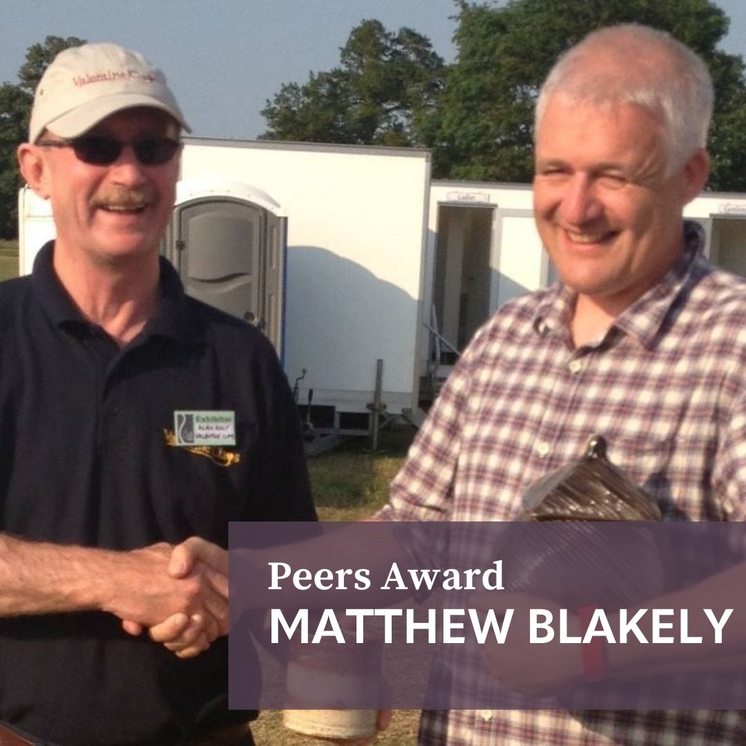 Matthew Blakely Receives Peer Award – Valentine Clays